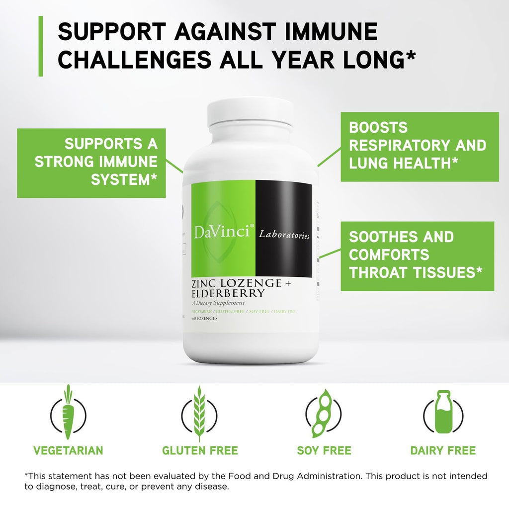 Natural zinc lozenge for cold relief