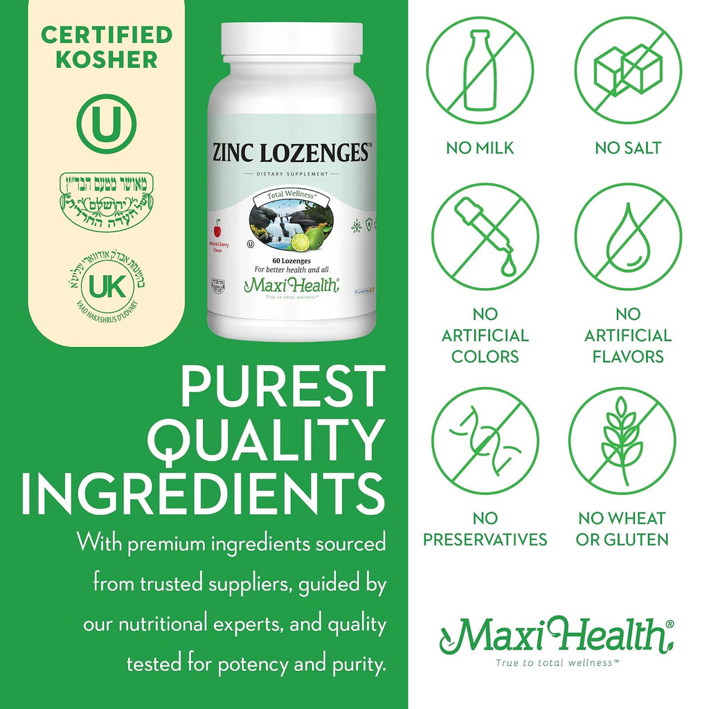 natural zinc lozenges for sore throat relief