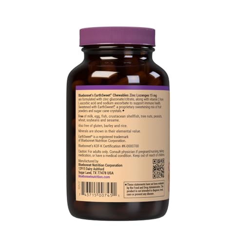 Natural zinc lozenges for throat comfort