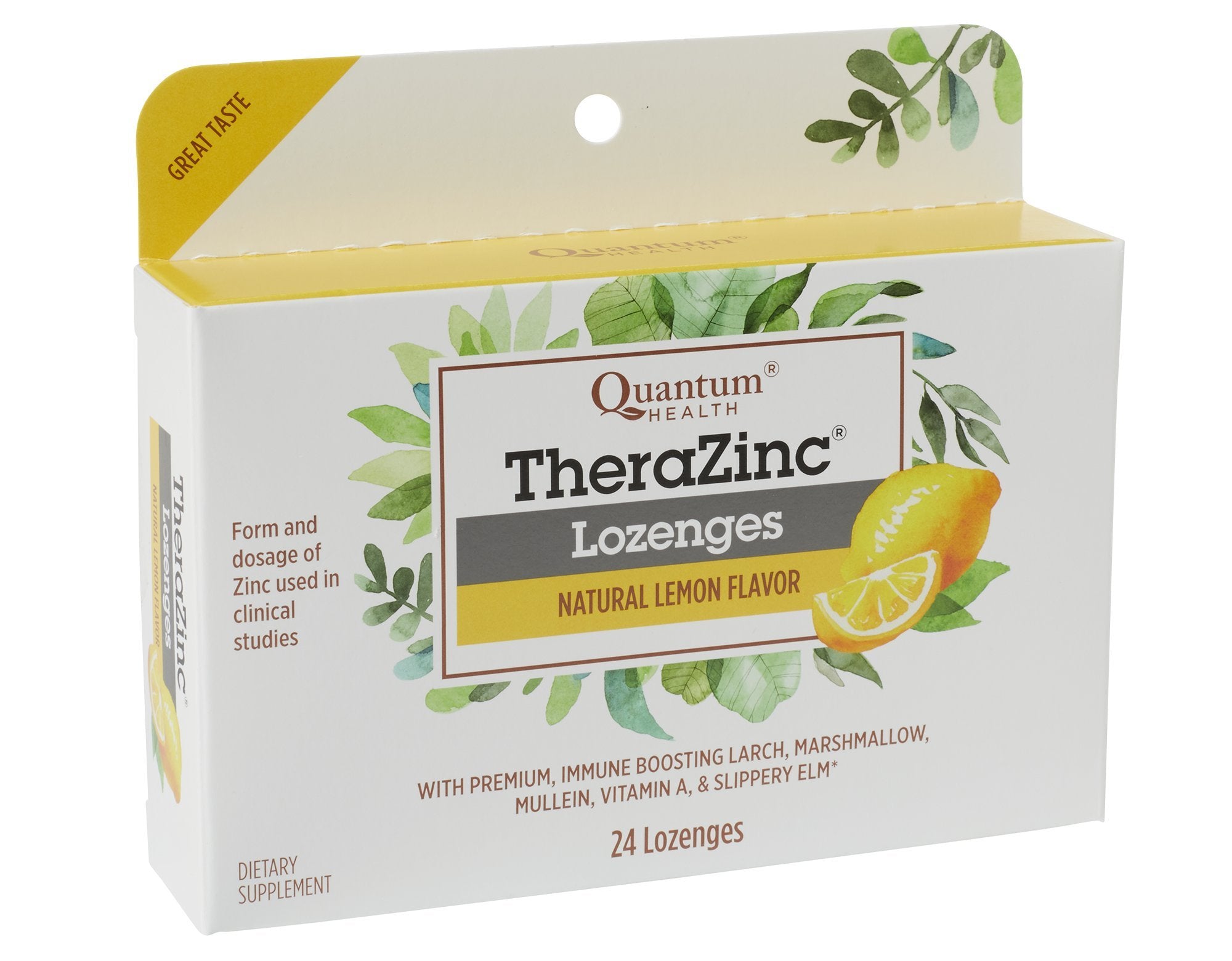 Natural zinc lozenges for throat health