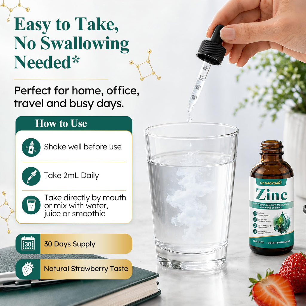 Natural zinc solution for overall vitality