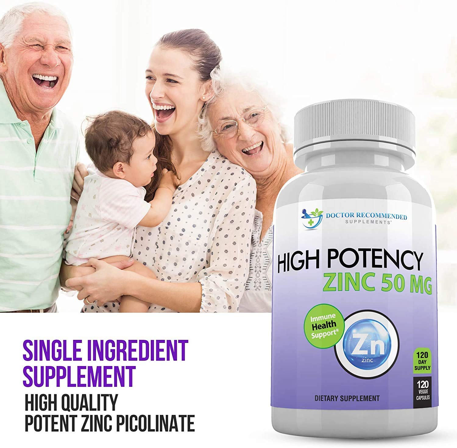 Natural zinc source for immune boost