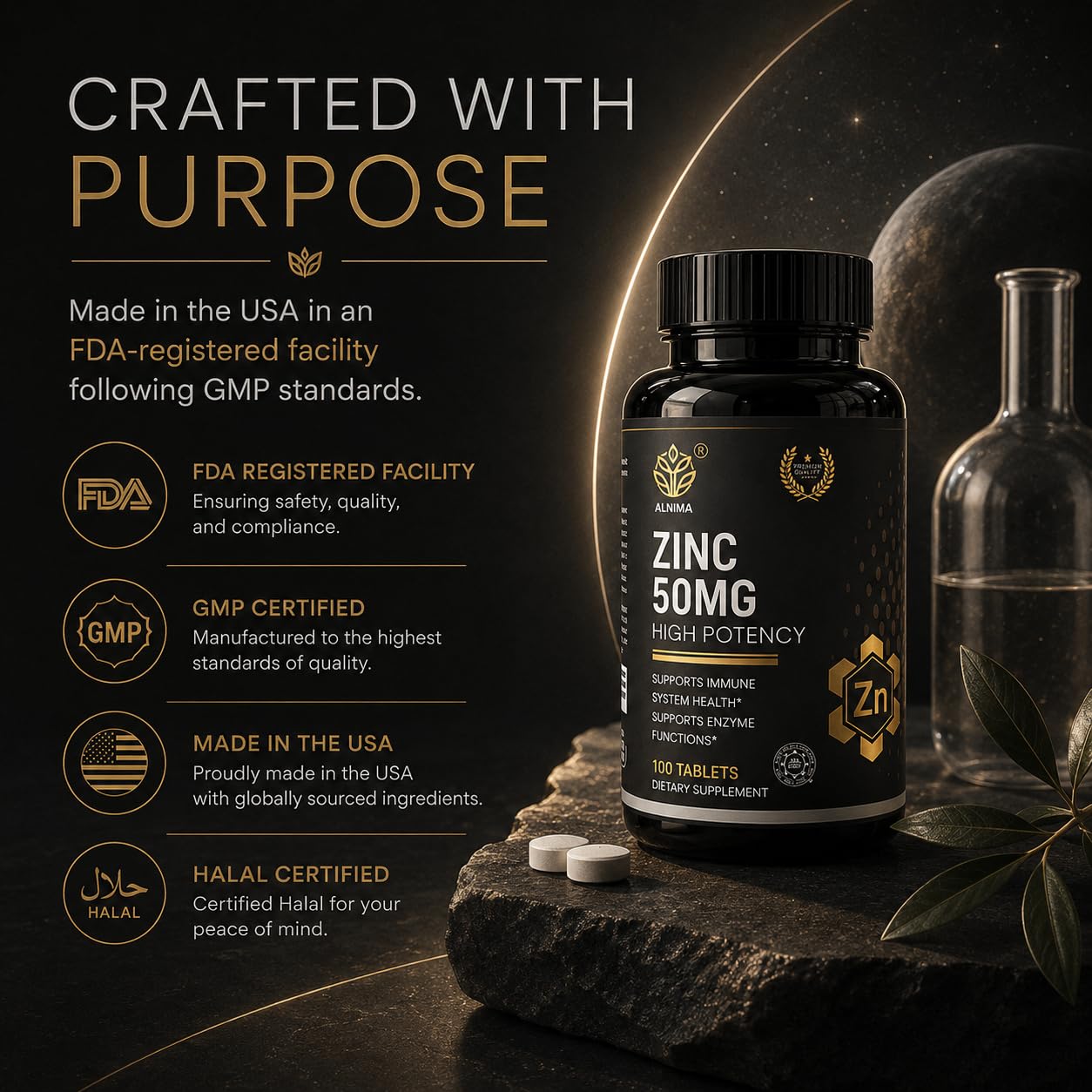 Natural zinc source for men