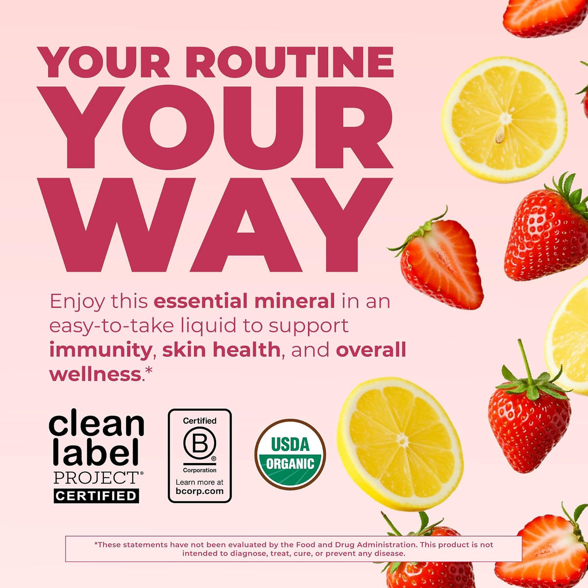 Natural zinc supplement for immunity