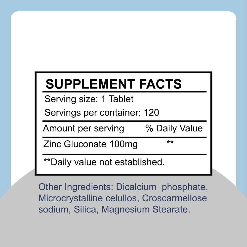 Natural zinc supplement for overall wellness