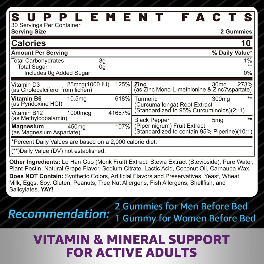 Natural zinc supplement for recovery