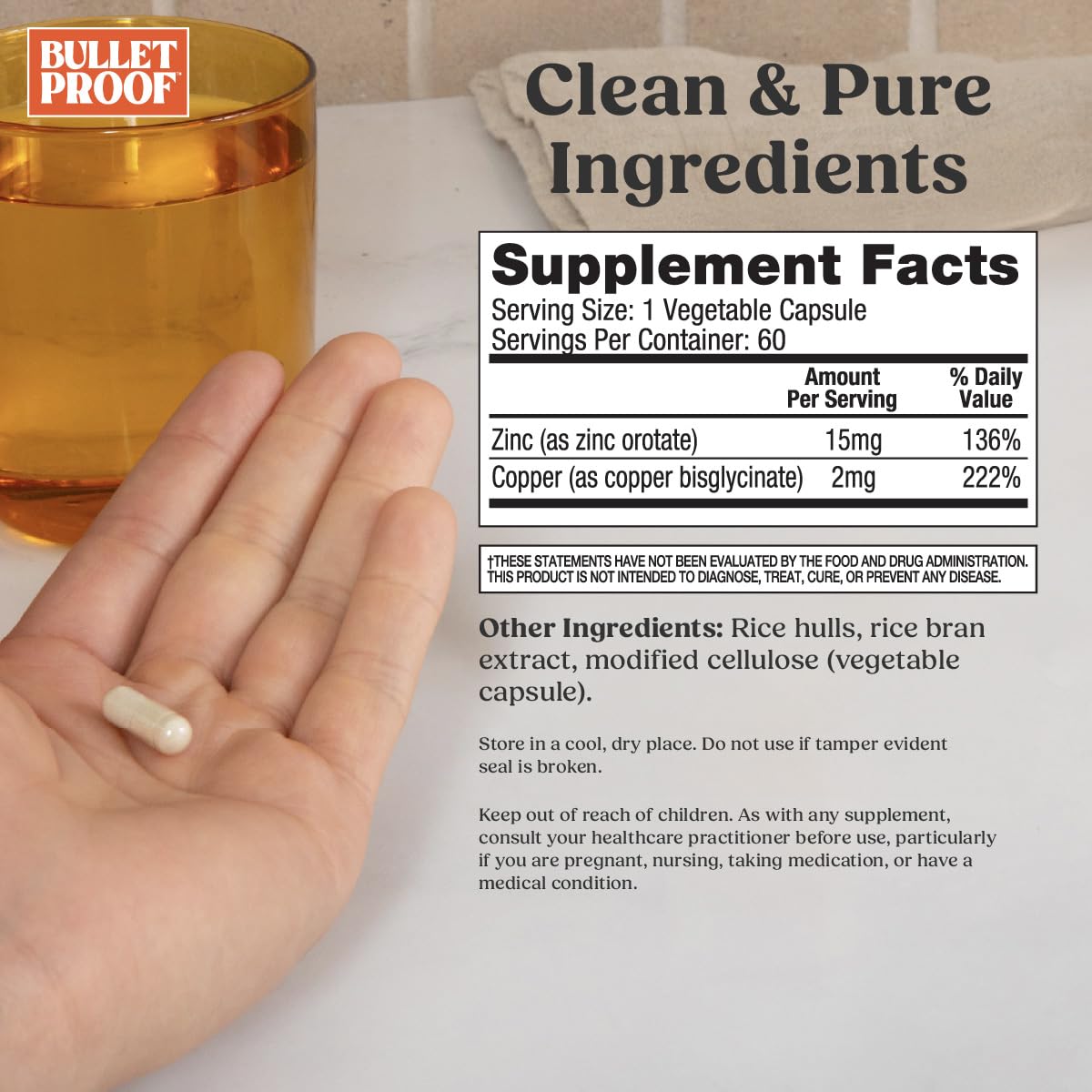 Natural zinc supplement for vitality