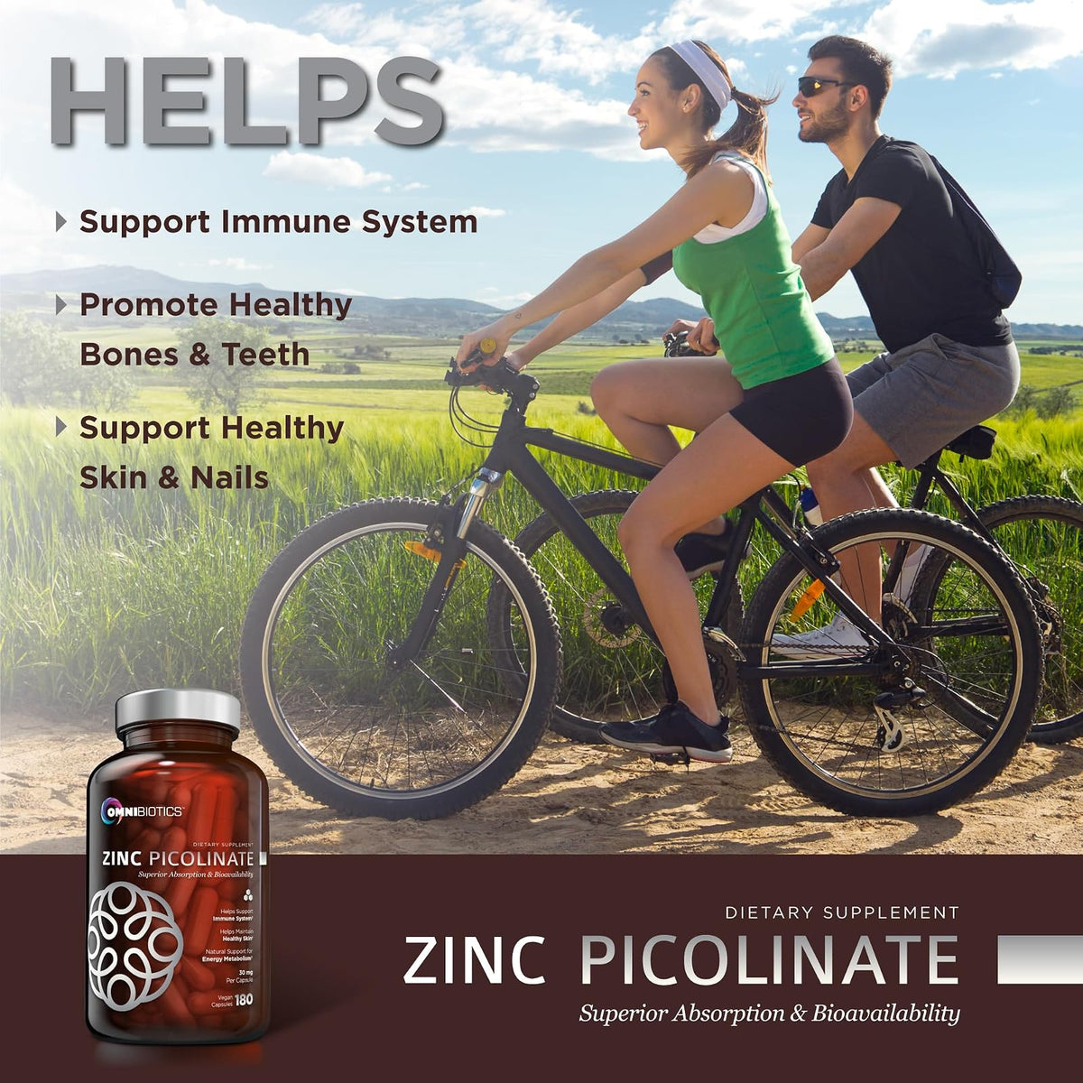 Natural zinc supplement for wellness