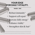 Natural zinc supplement for wellness