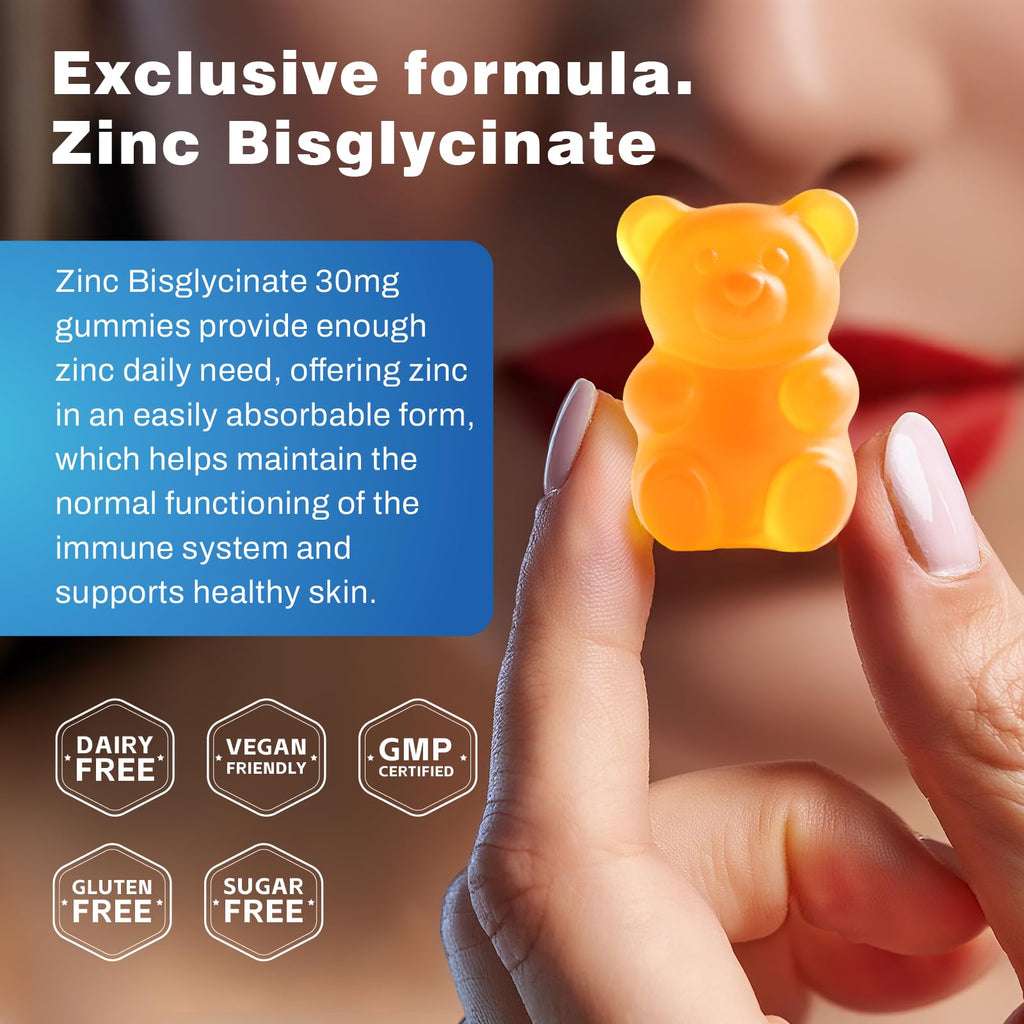 Natural Zinc supplement in gummy form