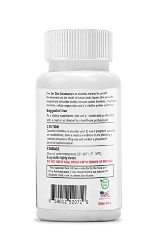 Natural zinc supplement made in USA