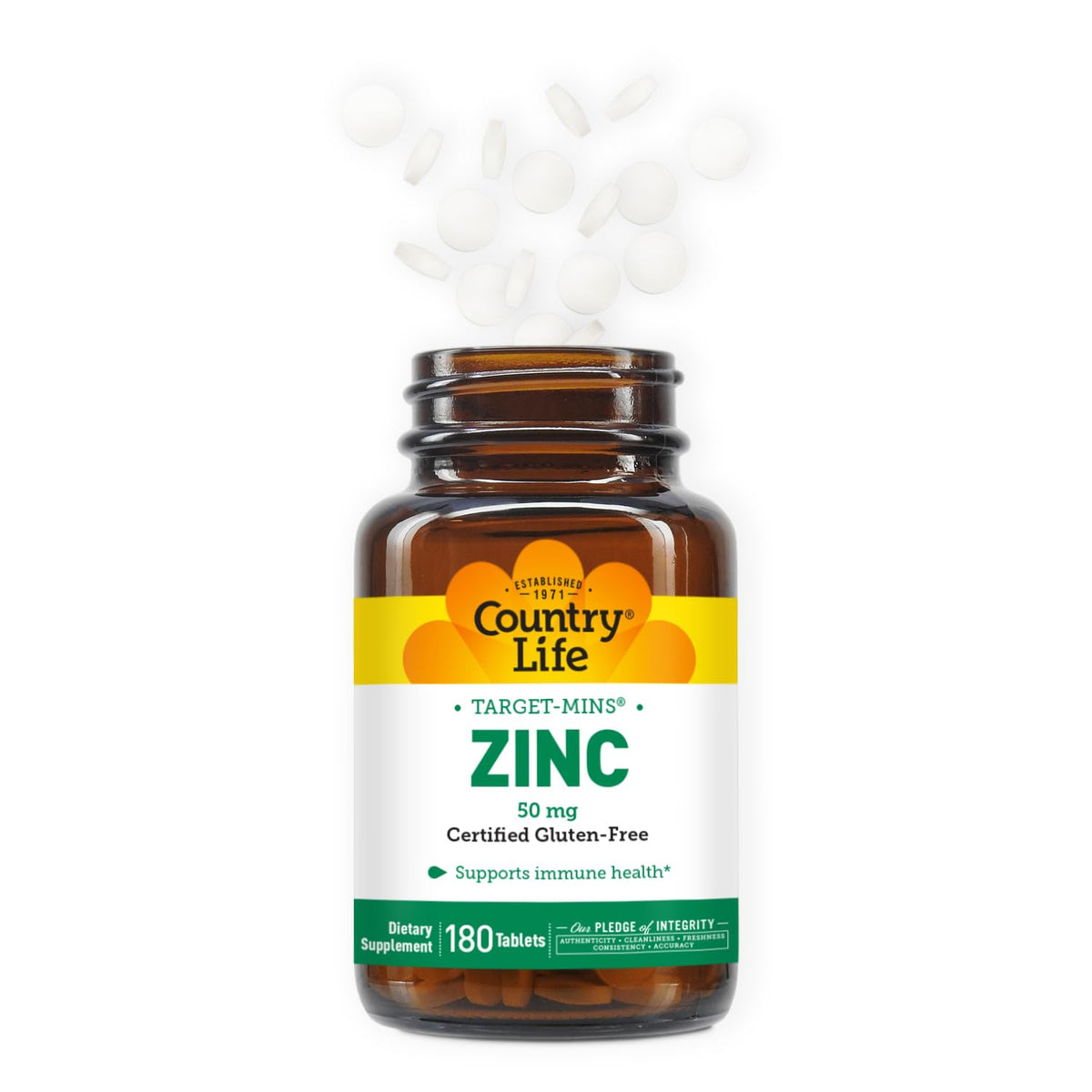 Natural zinc tablets for overall health