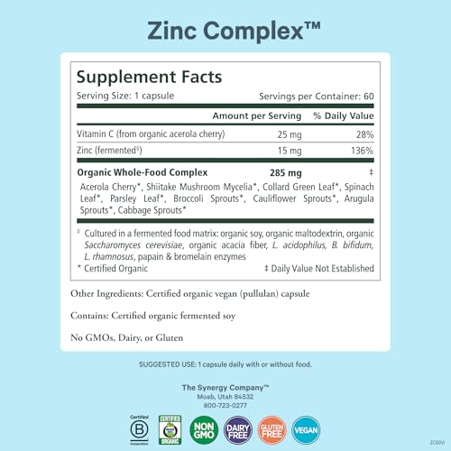 natural zinc with vitamin C
