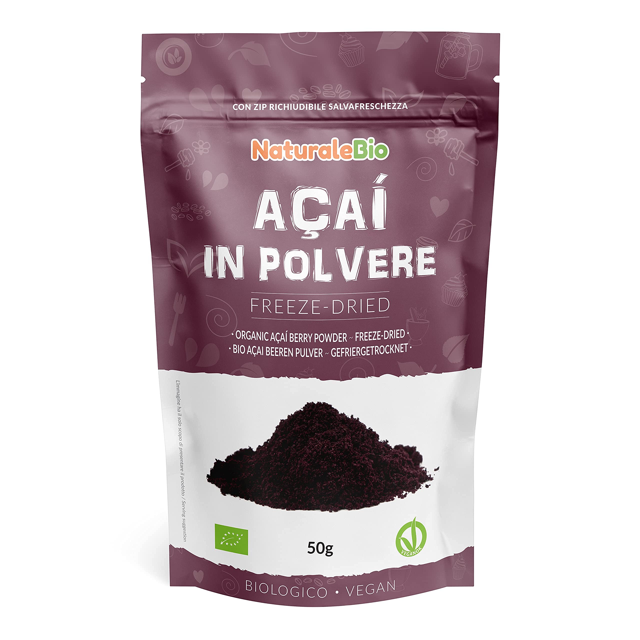 NaturaleBio acai powder for vitality