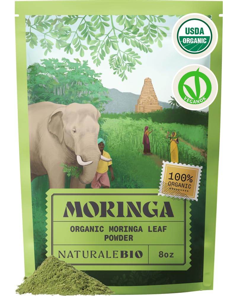 NaturaleBio Moringa organic powder benefits