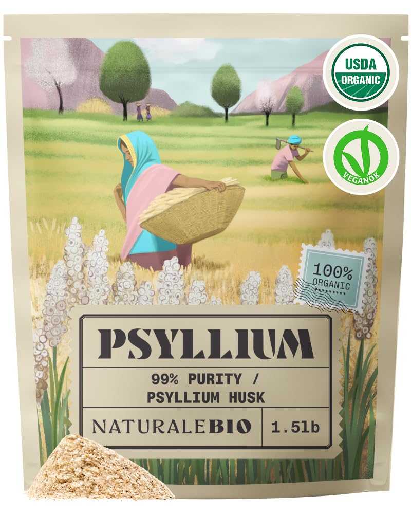 NaturaleBio psyllium husk fiber supplement