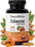NaturalHerbo turmeric capsules for wellness