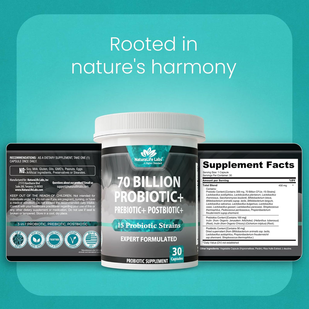 NaturaLife Labs probiotics for overall wellness