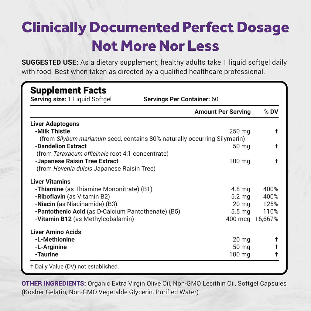 Naturalis milk thistle softgels for liver health