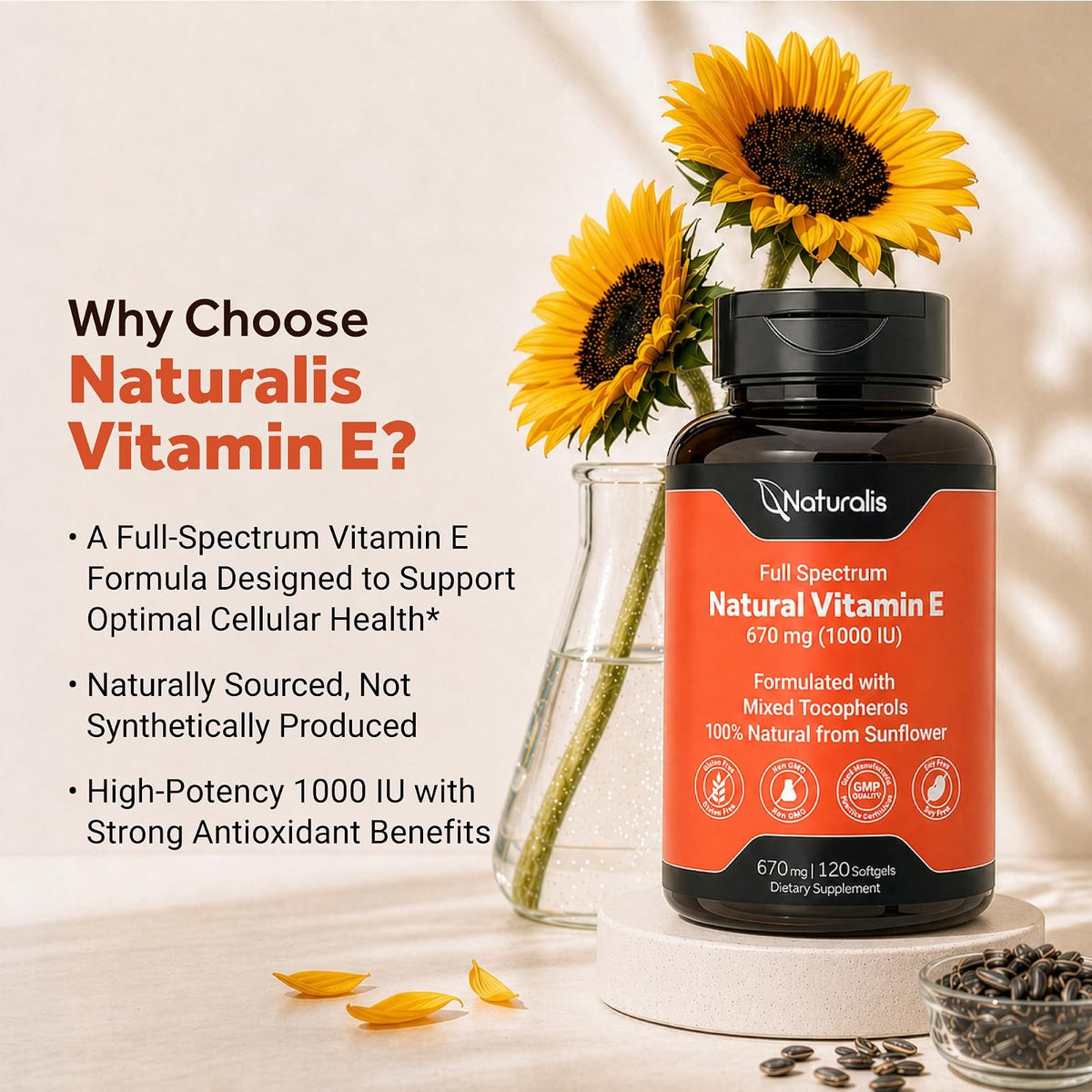 Naturalis vitamin E for immune system boost