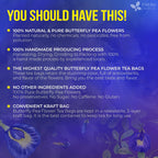 naturally caffeine-free butterfly pea tea