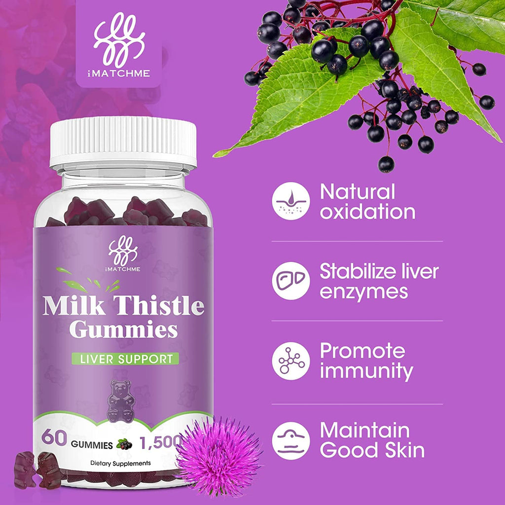 naturally flavored milk thistle gummies