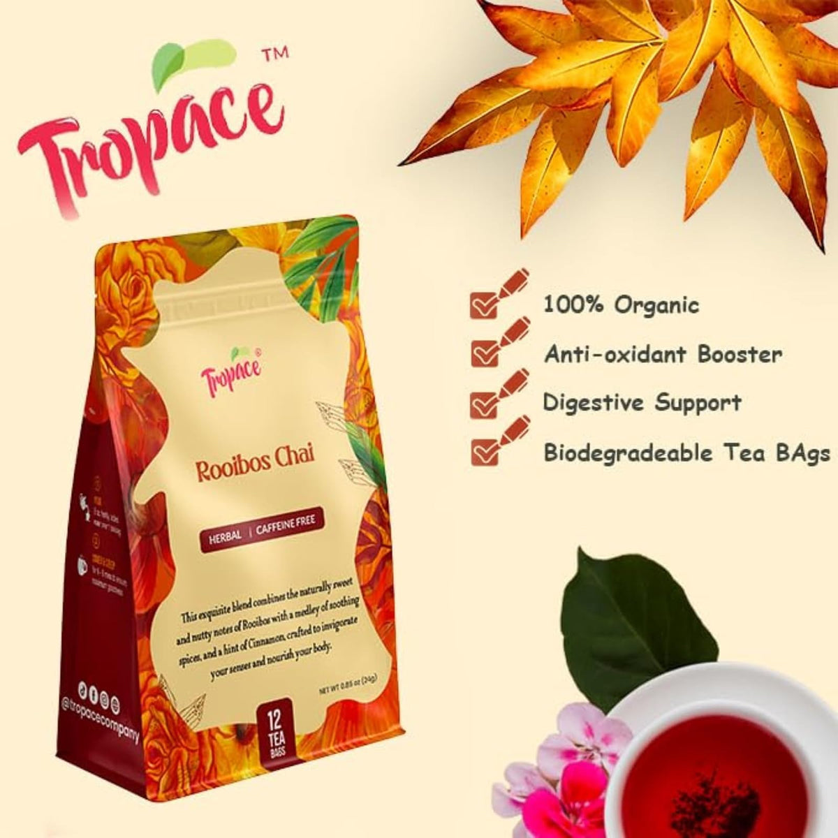 naturally sweet rooibos tea flavour
