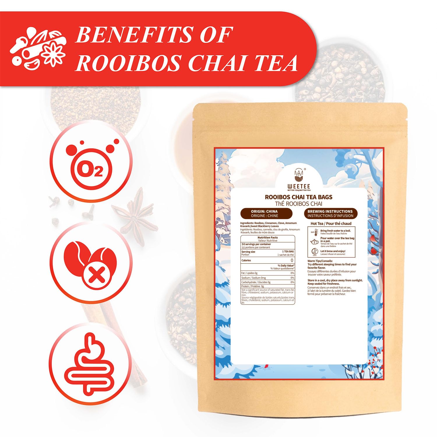 naturally sweet rooibos tea
