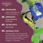naturally vibrant blue herbal infusion