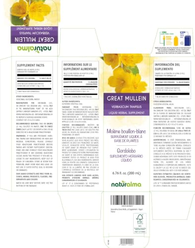 Naturalma Great Mullein throat health
