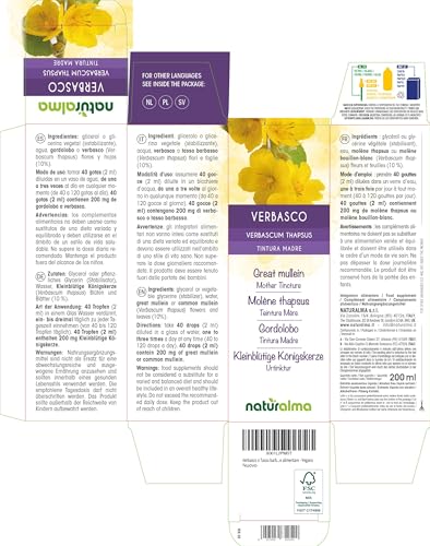 Naturalma Great Mullein throat support