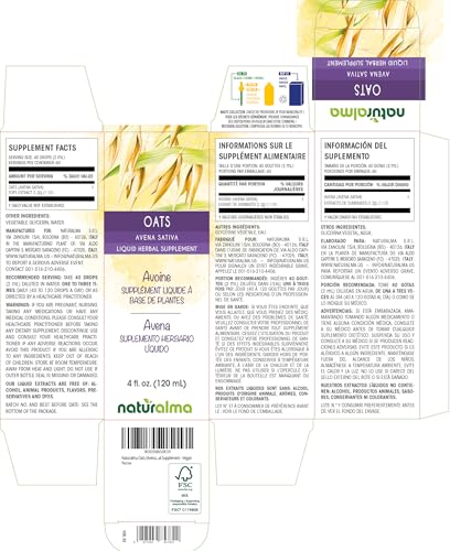 Naturalma Oats liquid extract features
