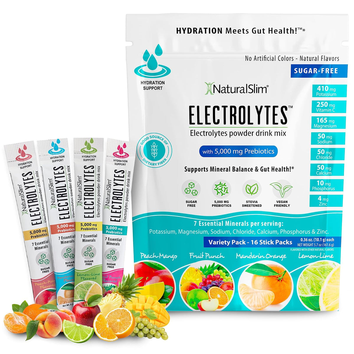 NaturalSlim electrolyte drink mix variety