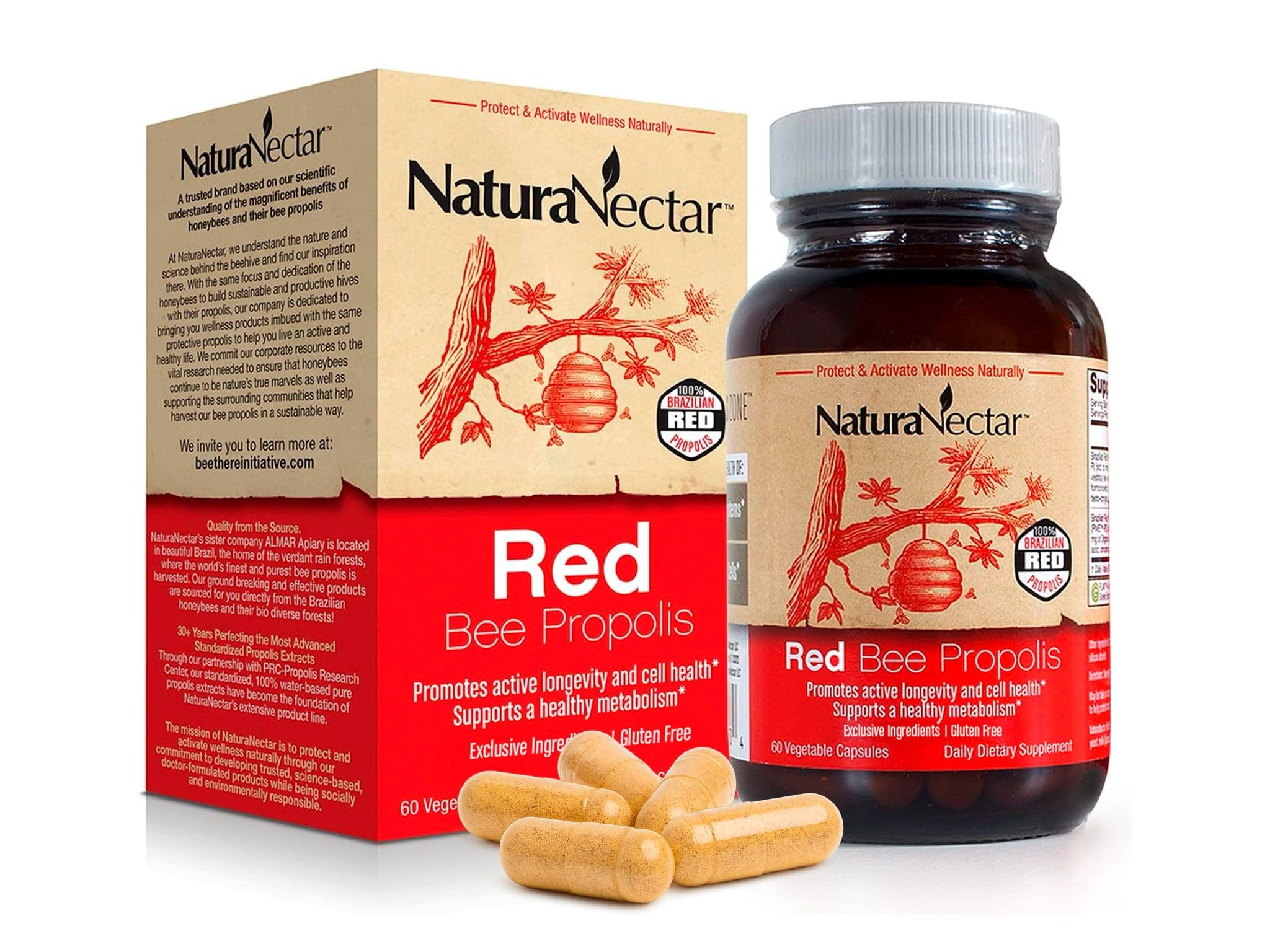 NaturaNectar Red Bee Propolis capsules