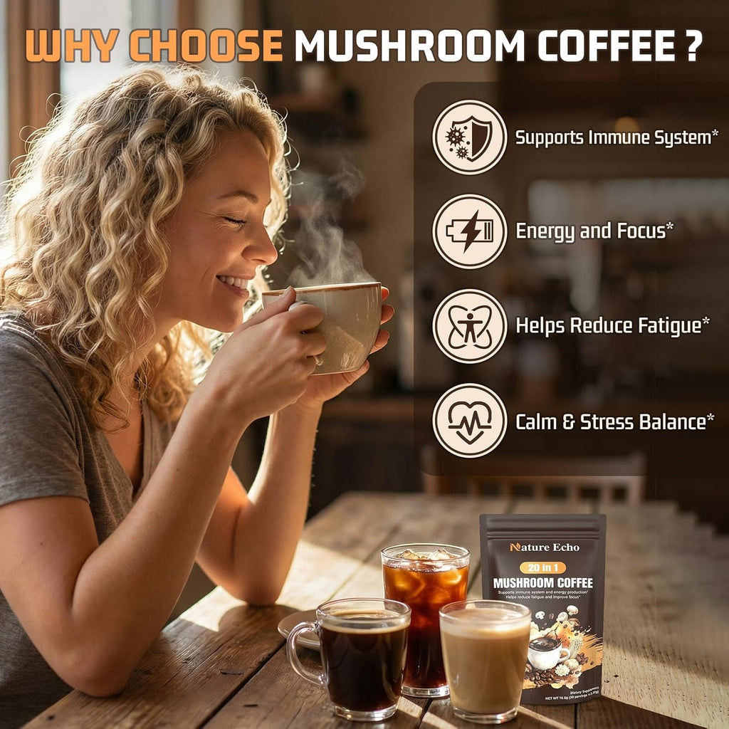 Nature Echo coffee with superfoods