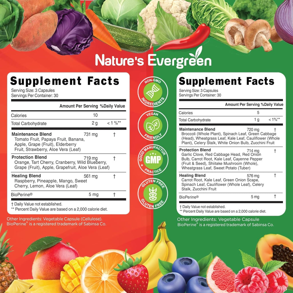 Nature Fruits vegetable blend capsules
