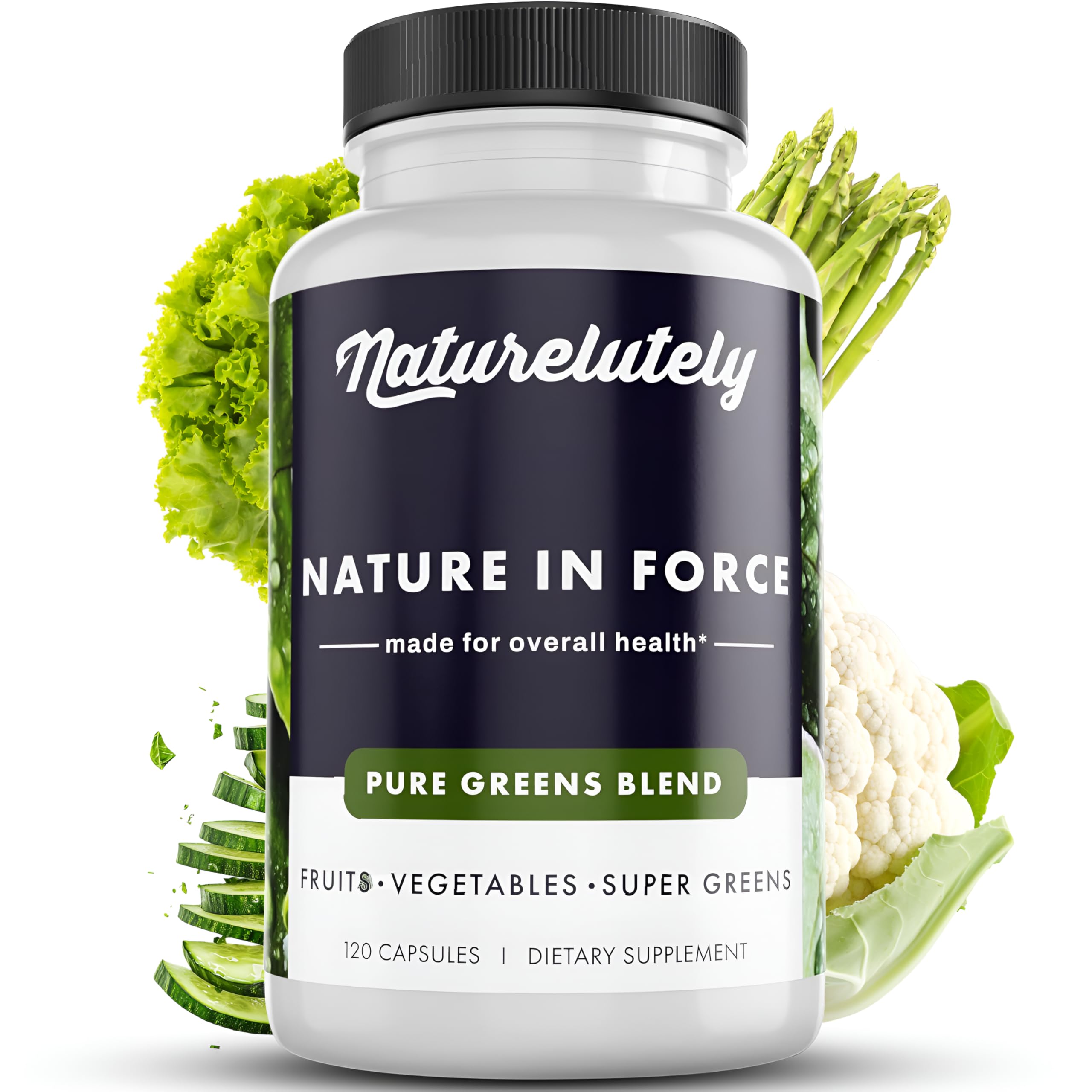 Nature in Force SuperGreens capsules for immunity