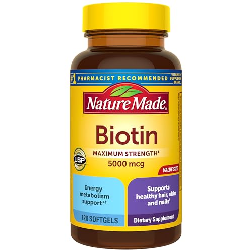 Nature Made biotin softgels for hair