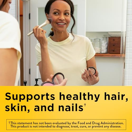 Nature Made biotin supports nail strength