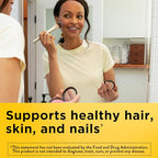 Nature Made biotin supports nail strength