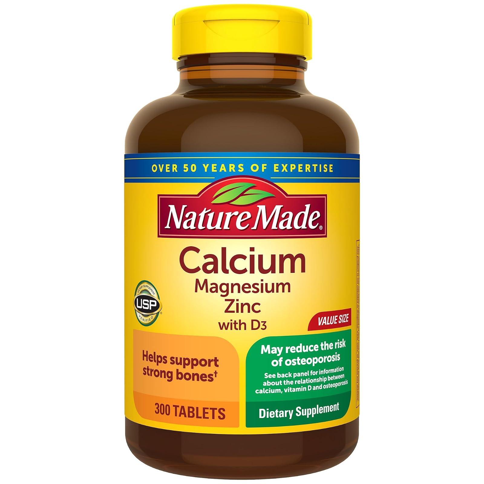 Nature Made calcium supplement tablets
