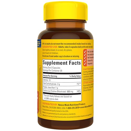 nature made choline for holistic health