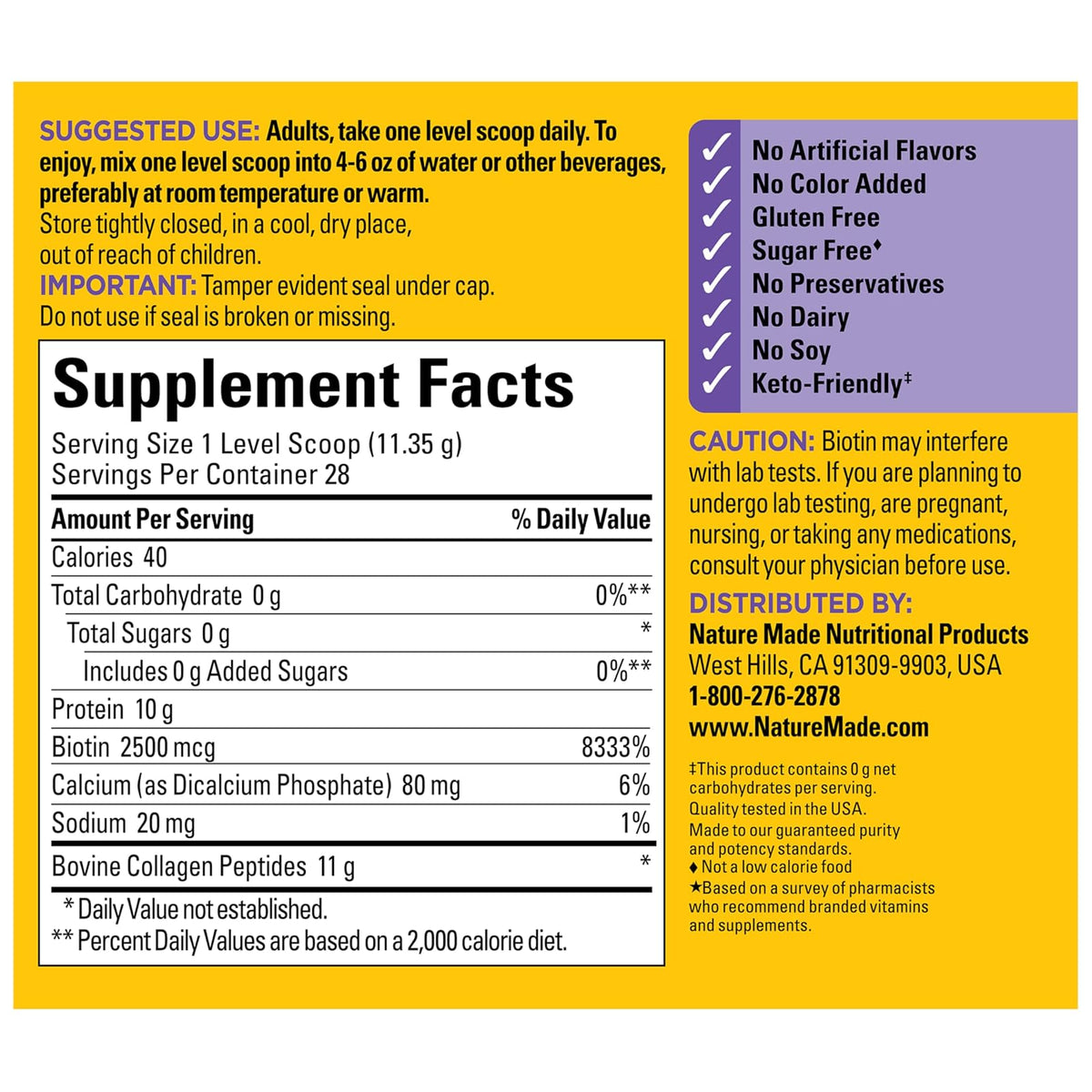 Nature Made collagen for vitality