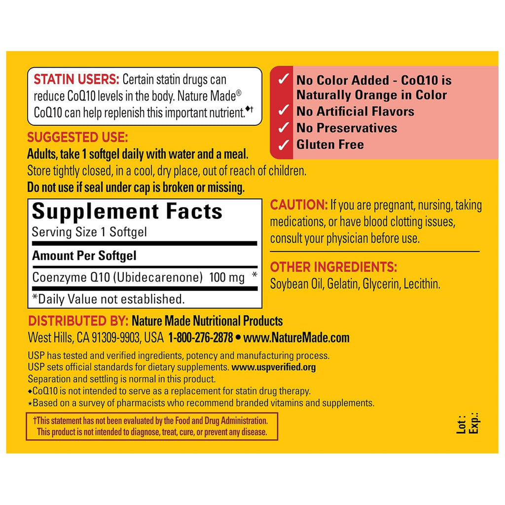 Nature Made CoQ10 for active lifestyle