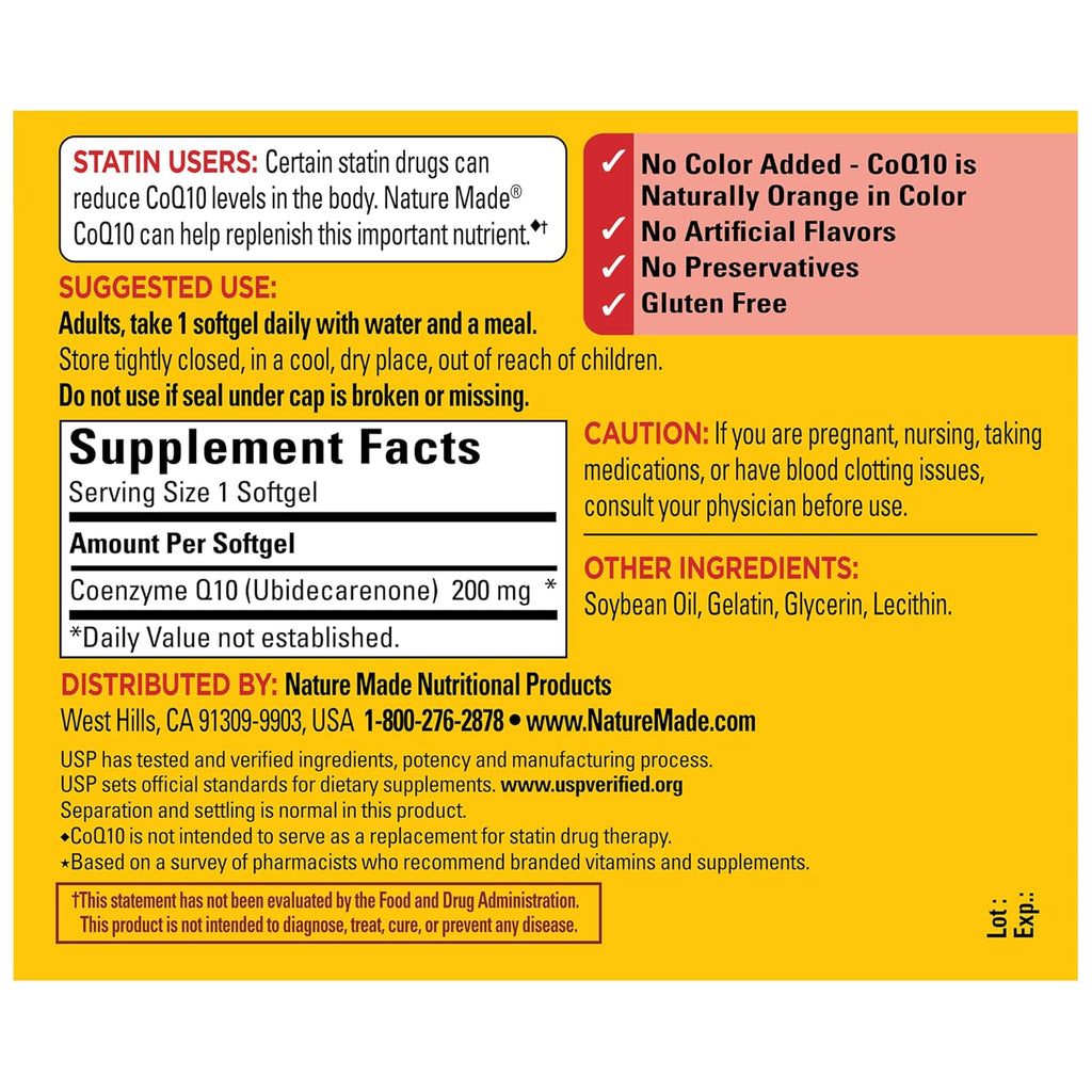 Nature Made CoQ10 for active lifestyle