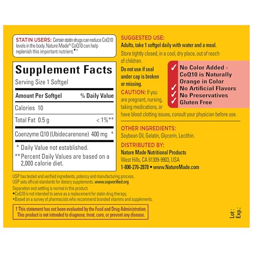 Nature Made CoQ10 for overall wellness