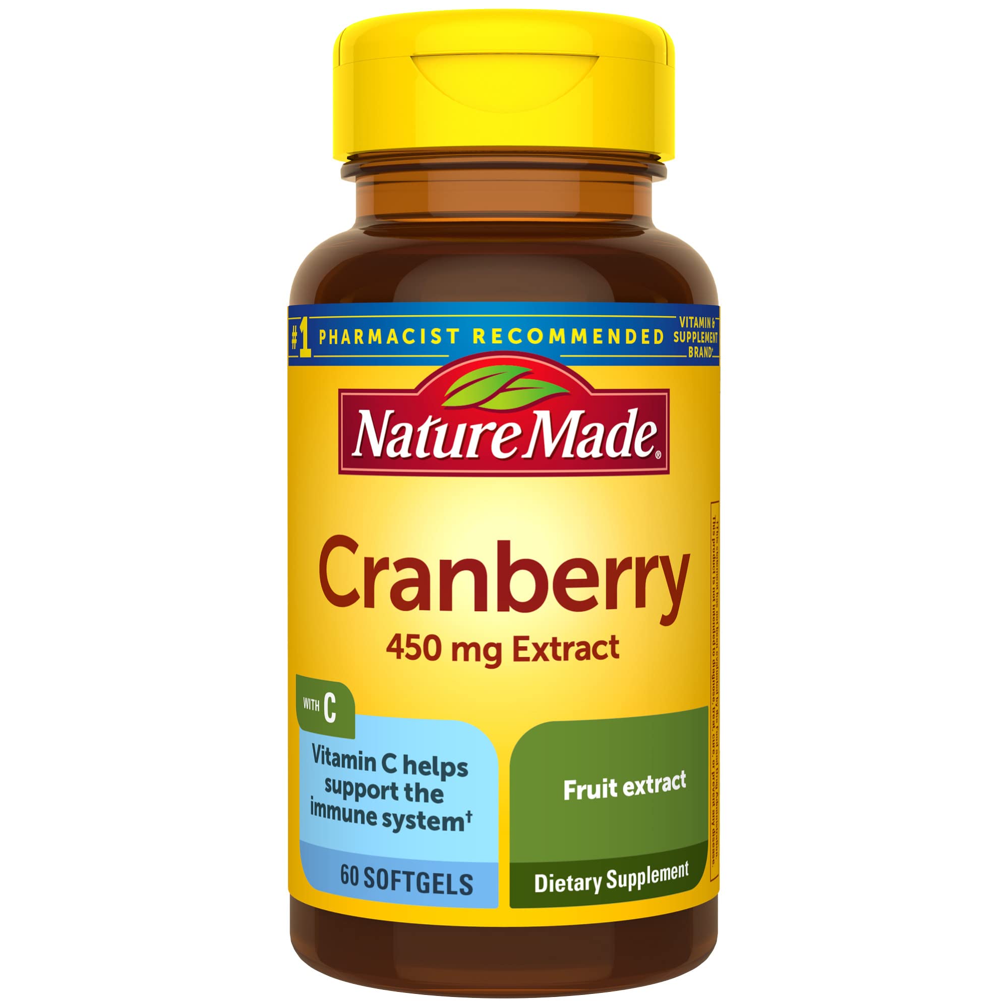 Nature Made cranberry softgels for immunity