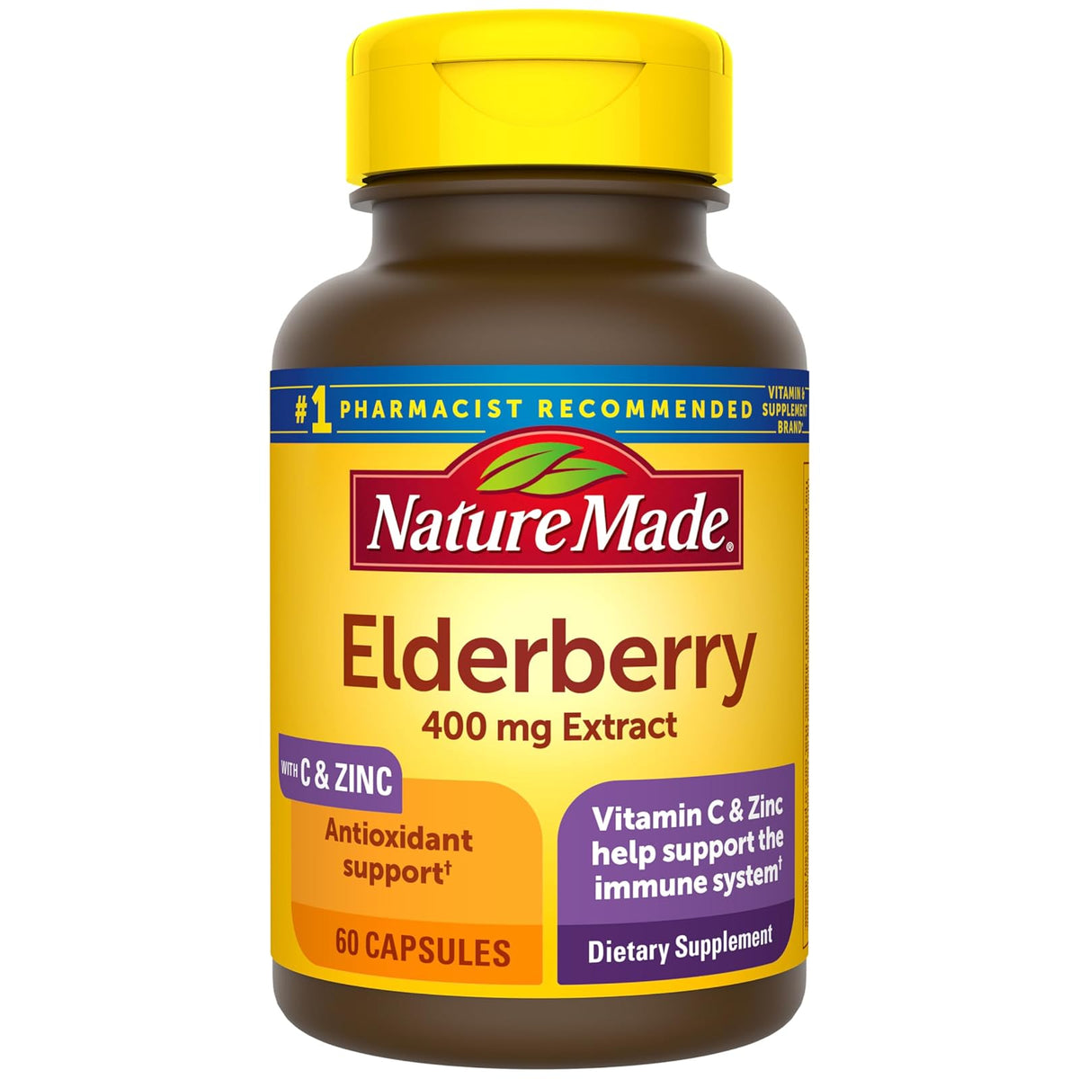 Nature Made elderberry capsules with vitamin C