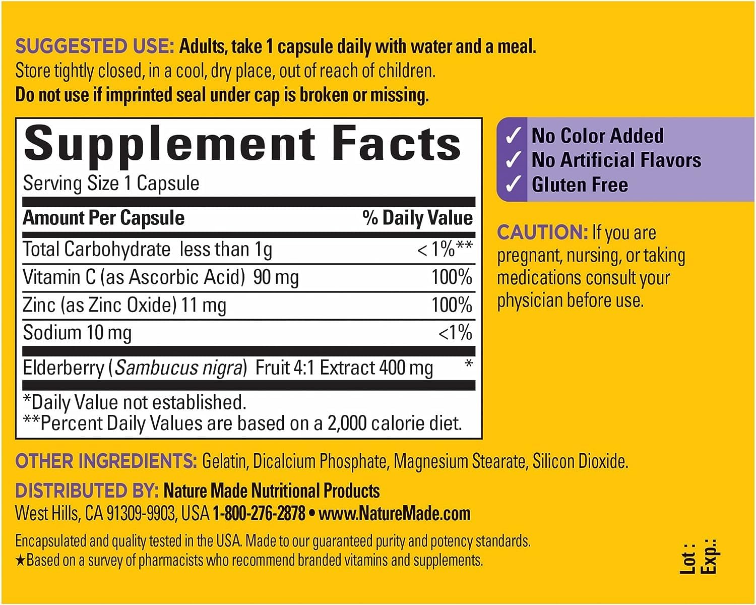 Nature Made elderberry health benefits