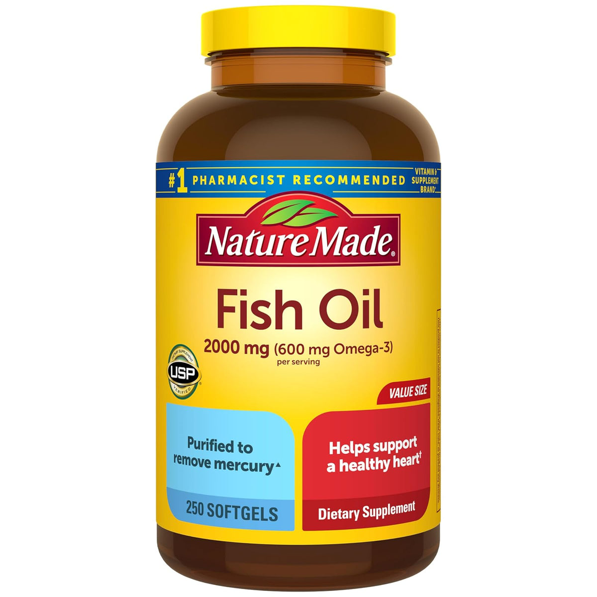 Nature Made fish oil softgels